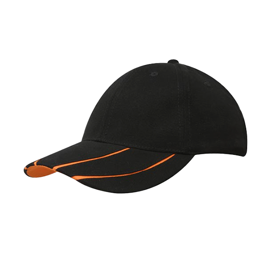Brushed Heavy Cotton Cap with Hi-Vis Laminated Two-Tone Peak - 4019 ...
